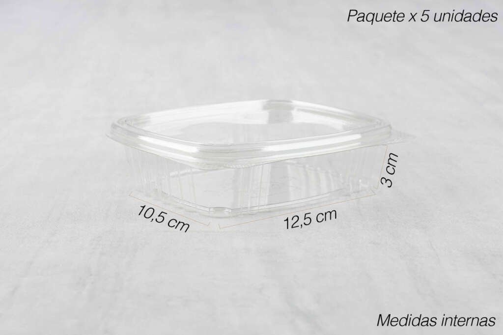 Contenedor sello plus tapa plana 8 oz (paquete x 5 unidades) | Los Cartujos | La Boutique del ...