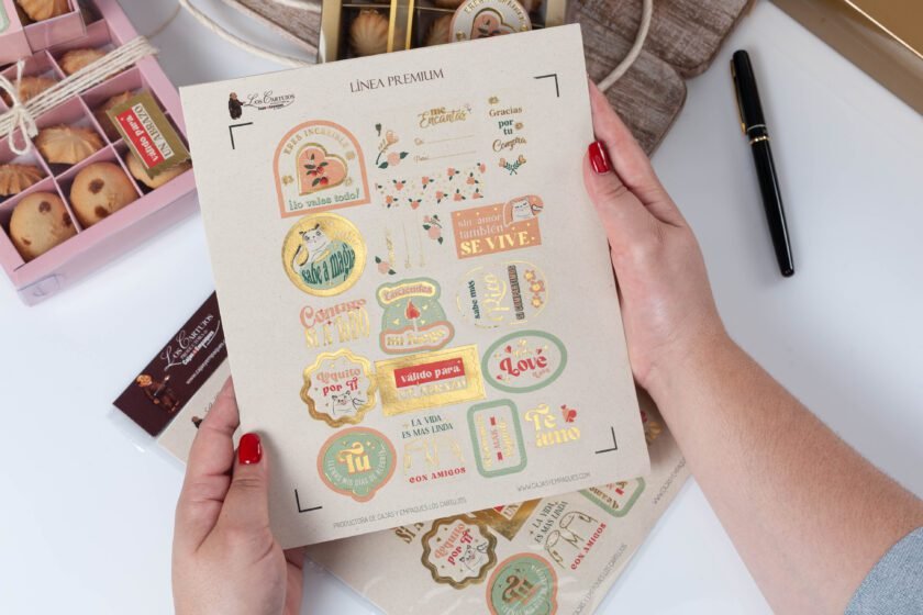 Sticker decorativo línea premium metalizado (paquete x 17und) | Los ...