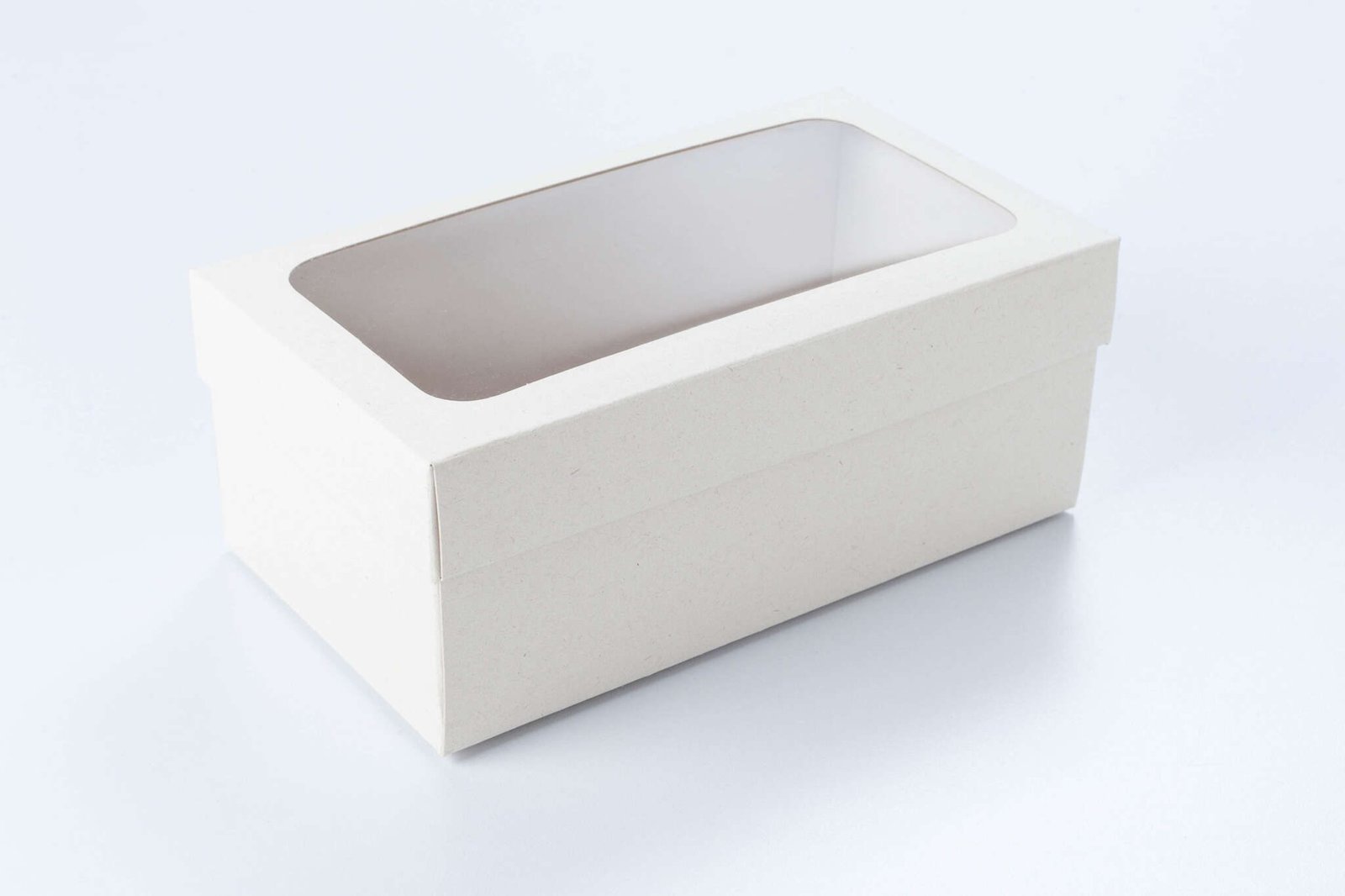 Caja de cartón base y tapa ventana crudo 20x11x8 cm | Los Cartujos | La ...