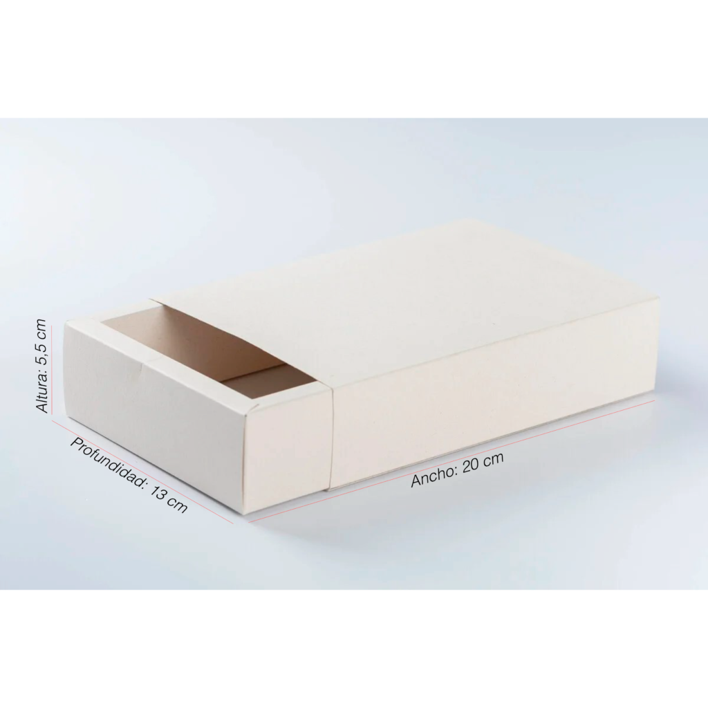 Caja de cartón con solapa 20X13X5,5 CM crudo | Los Cartujos | La ...